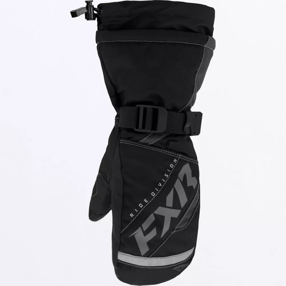 FXR Child Helix Race Mitt 23, black - Biltrend nettbutikk
